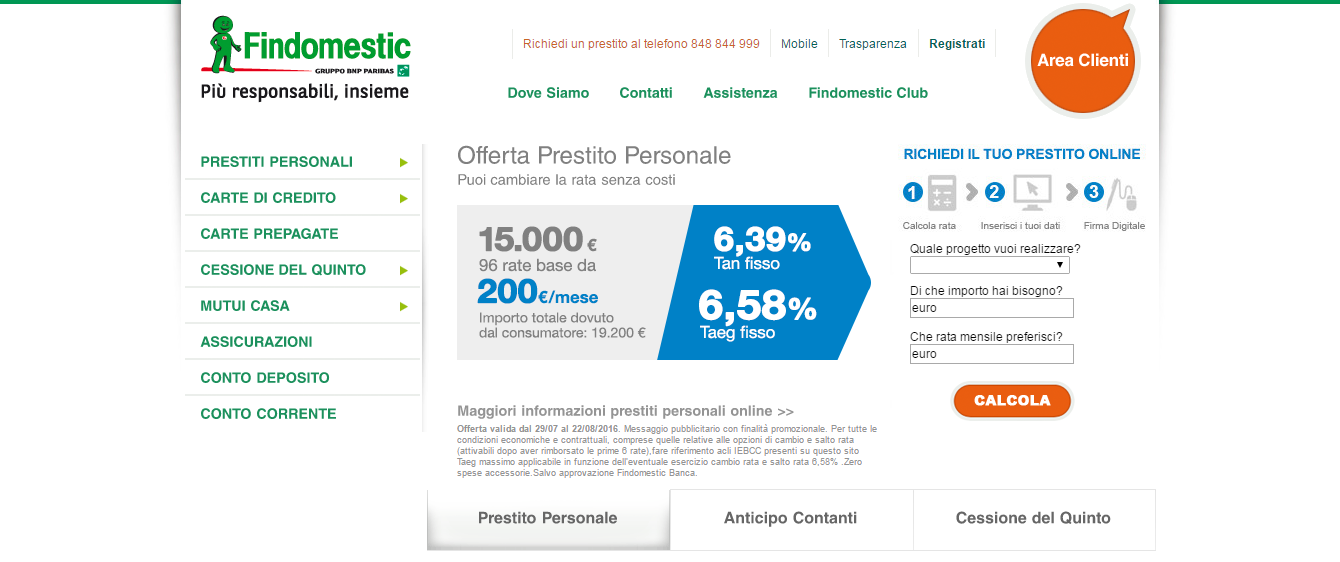 Prestiti Findomestic Recensioni 2024 online e interessi ️